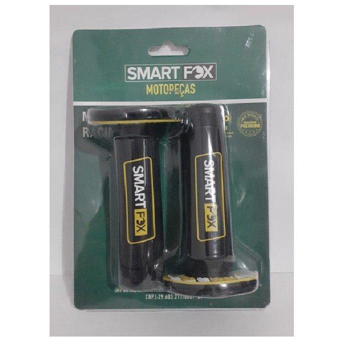 Manopla Racing Preto+Amarelo SmartFox (par) | Shopee Brasil