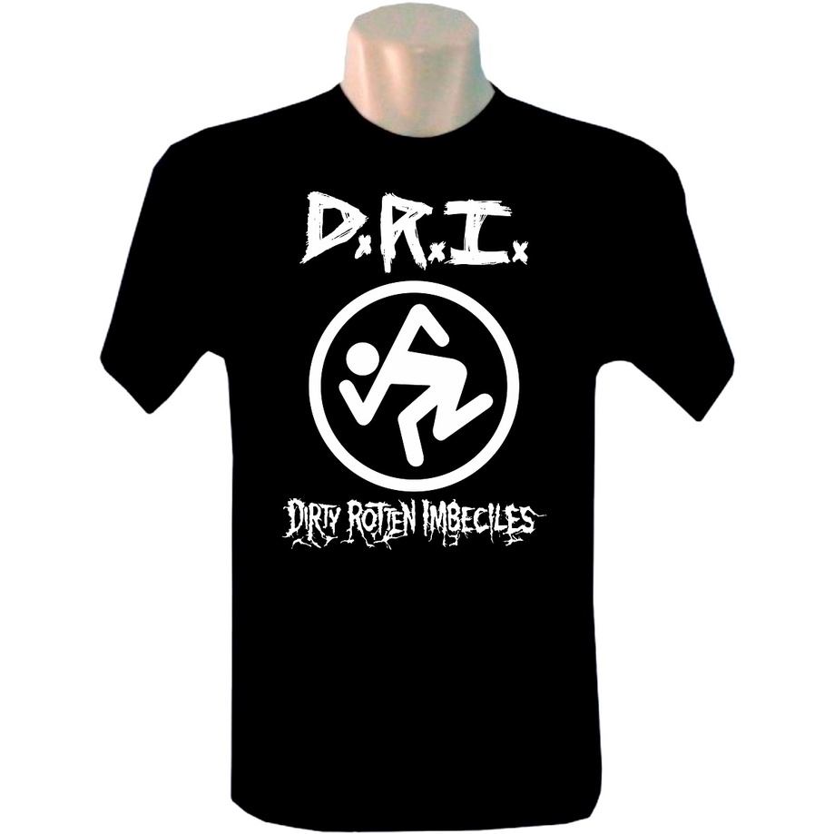 Camiseta 100% algodão Dirty Rotten Imbeciles D.R.I. bandas | Shopee Brasil