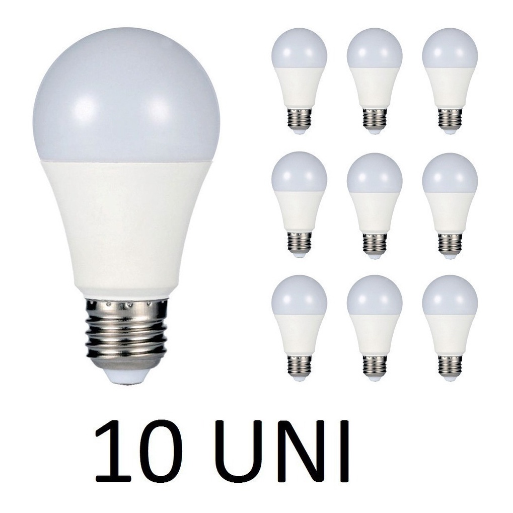 Kit 10 Lâmpadas Bulbo Led 7w Bivolt E27 Branco Frio Inmetro | Shopee Brasil