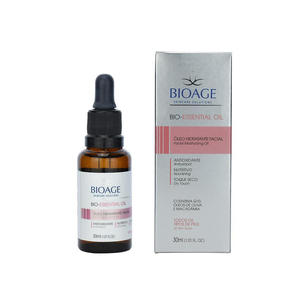 Óleo Hidratante Facial Antioxidante Bio Essential Oil Bioage Oleo Hidratante Facial 30 ML ...