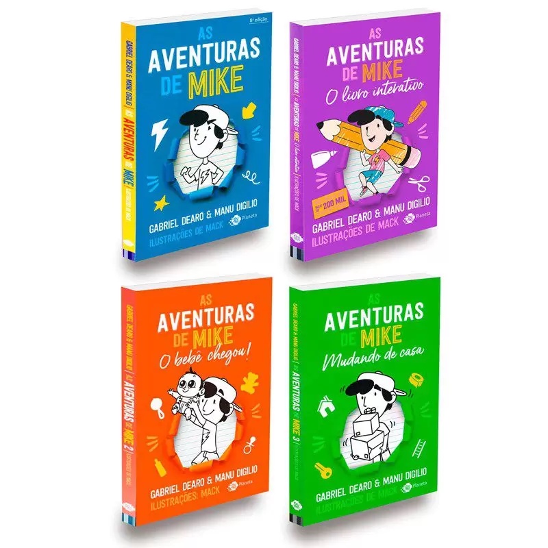 Kit As Aventuras De Mike - Colecao Completa com 4 Livros | Shopee Brasil