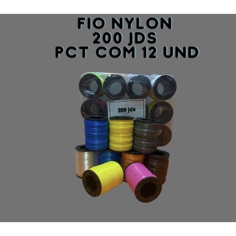 nylon de pipa 200 jds pacote com 12 unidades | Shopee Brasil