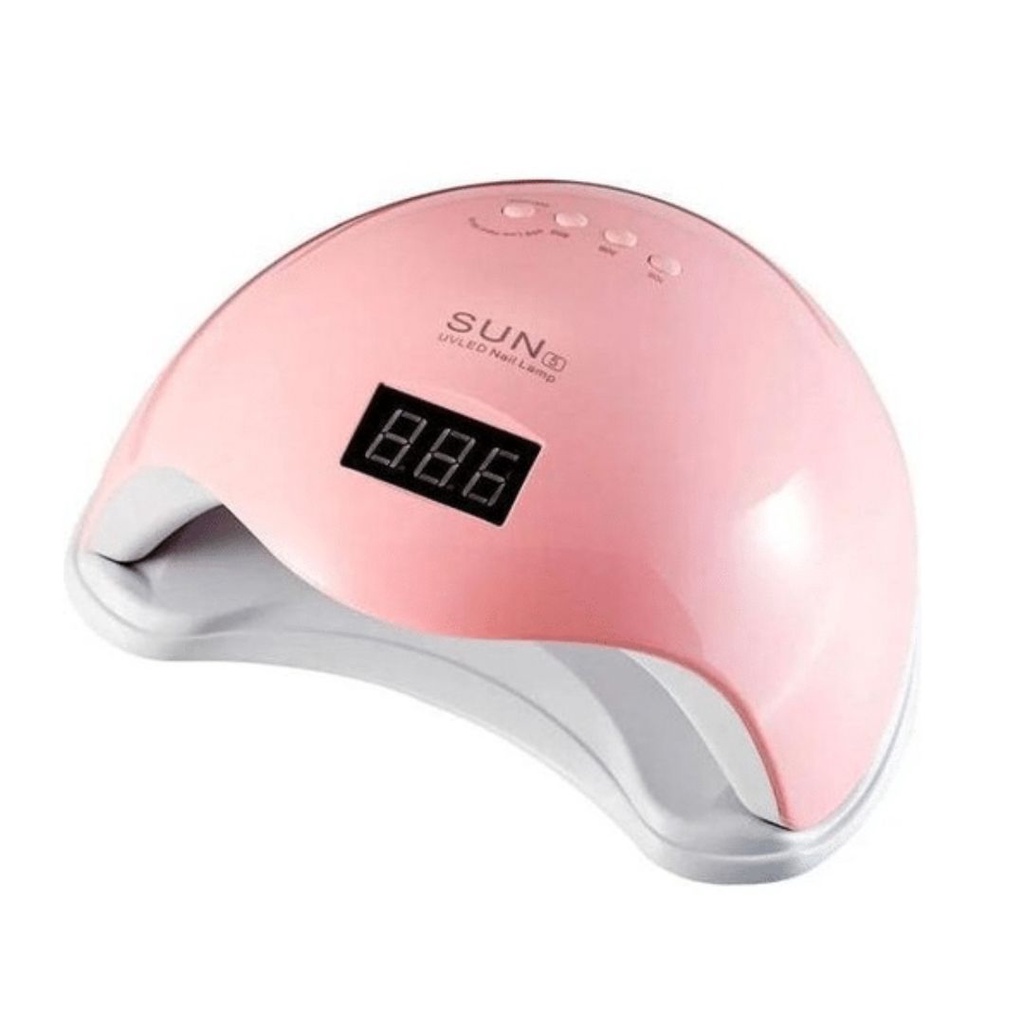 Cabine Sun 5 Uv Led 48w 24 Leds Gel Acrigel Pink Bivolt | Shopee Brasil