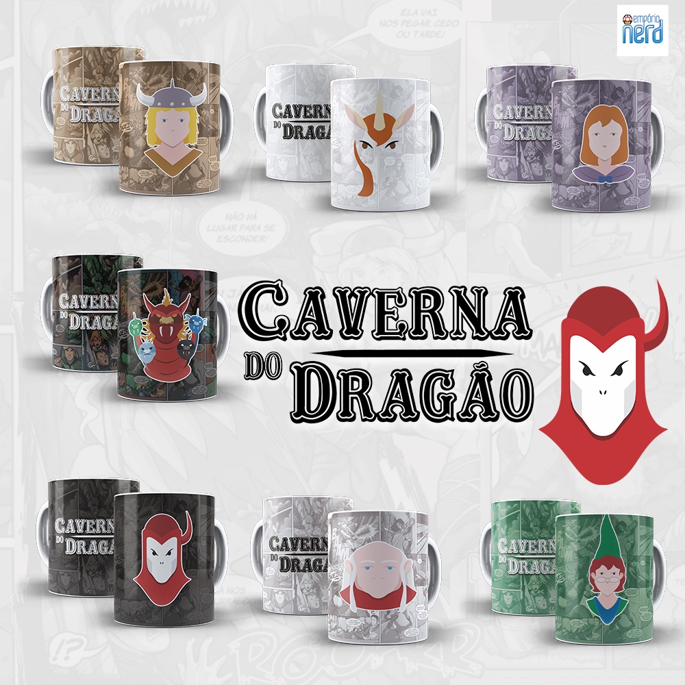 Caneca Personalizada Geek Caverna do Dragão 10 modelos - Dungeons & Dragons | Shopee Brasil