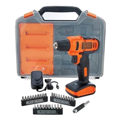 Parafusadeira furadeira 12V C/31 Acess+maleta - BLACK DECKER | Shopee Brasil