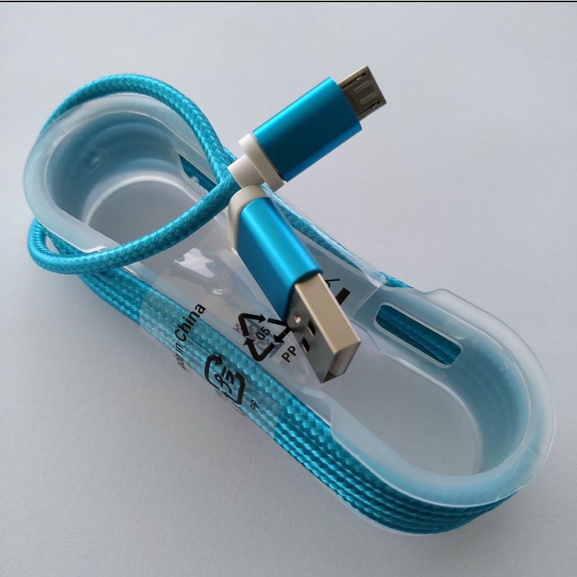 Cabo Usb V8 Coloridos Em Nylon Trançado | Shopee Brasil