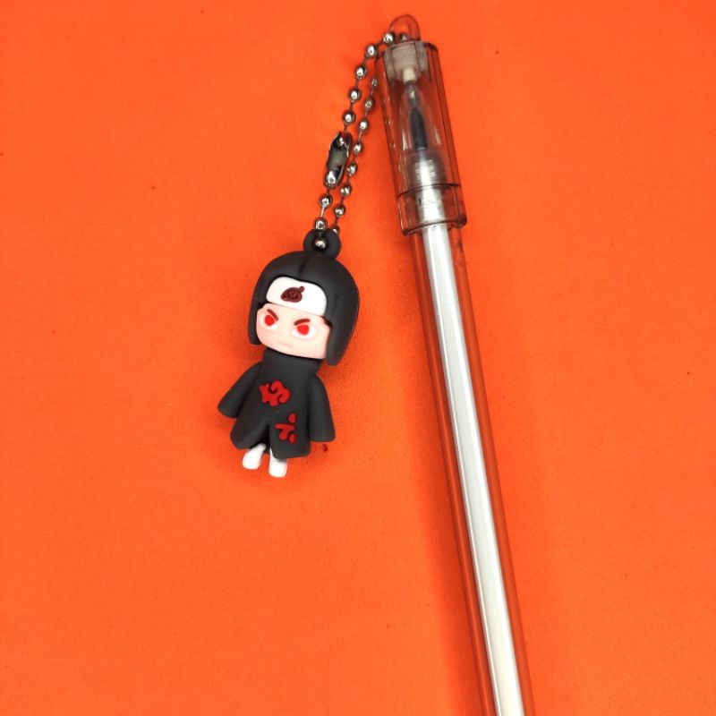Naruto Canetas com chaveiro Sasuke Kakashi Itachi personagens ponta ...
