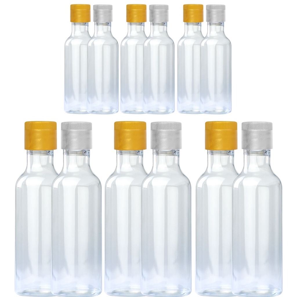100 Mini Garrafinhas Frascos De Plástico Pet 50ml C/ Tampa | Shopee Brasil