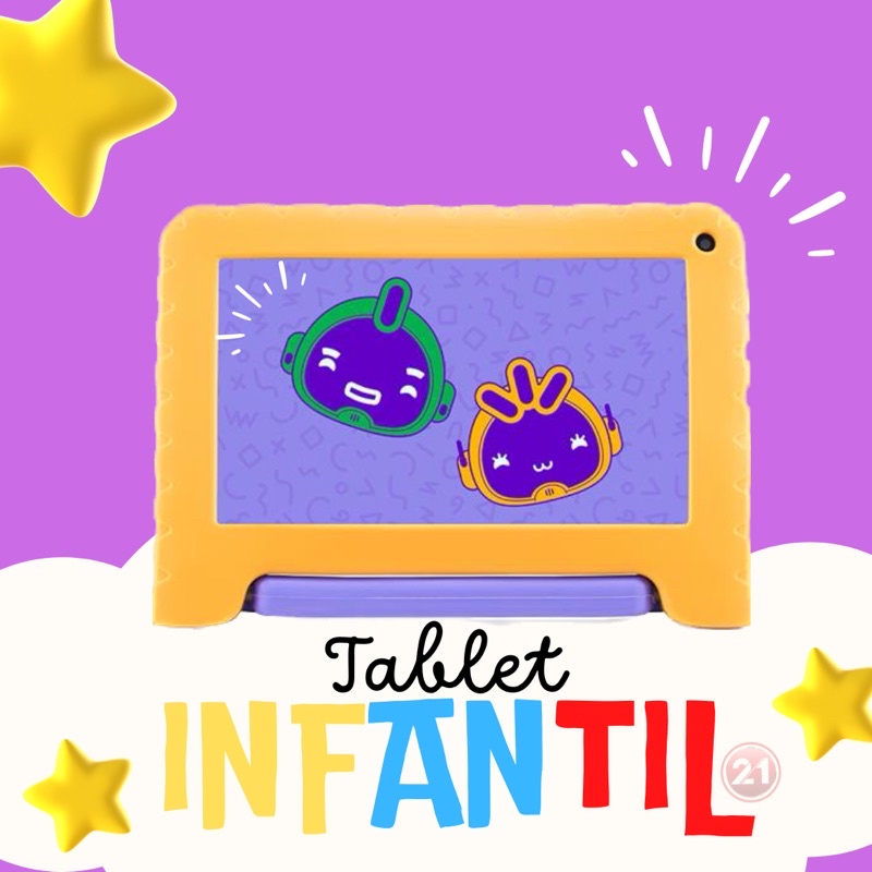 Tablet Infantil com Wi-fi 32GB Tela 7 Pol Android 11 Go Edition Preto ...