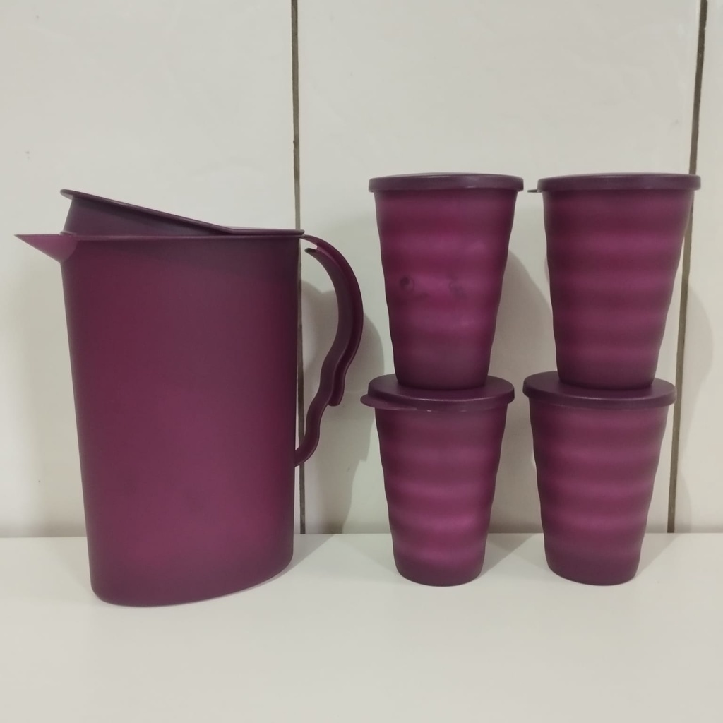 Jarra Copos Bea PDA Murano Púrpura Real Tupperware | Shopee Brasil