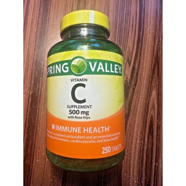 Vitamina C Spring Valley 500mg C/ 250 Tablets Importada | Shopee Brasil