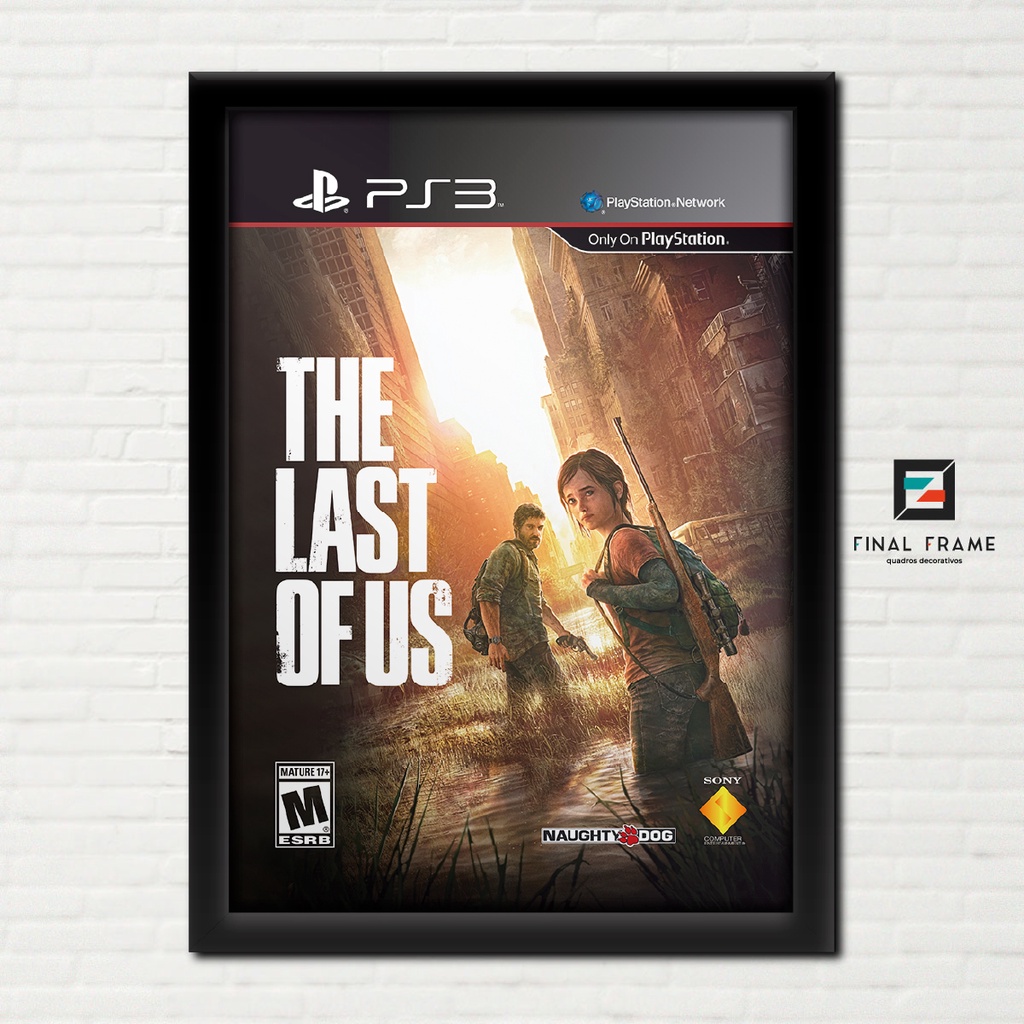 Quadro Capa The Last of Us PS3 Sony PlayStation 3 Tam. Grande (A3) e ...