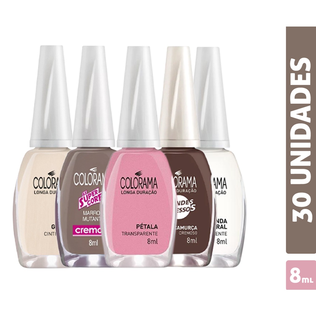 Kit 30 Esmaltes Colorama Manicure ( Escolha as Cores Pela Lista Escrita ...