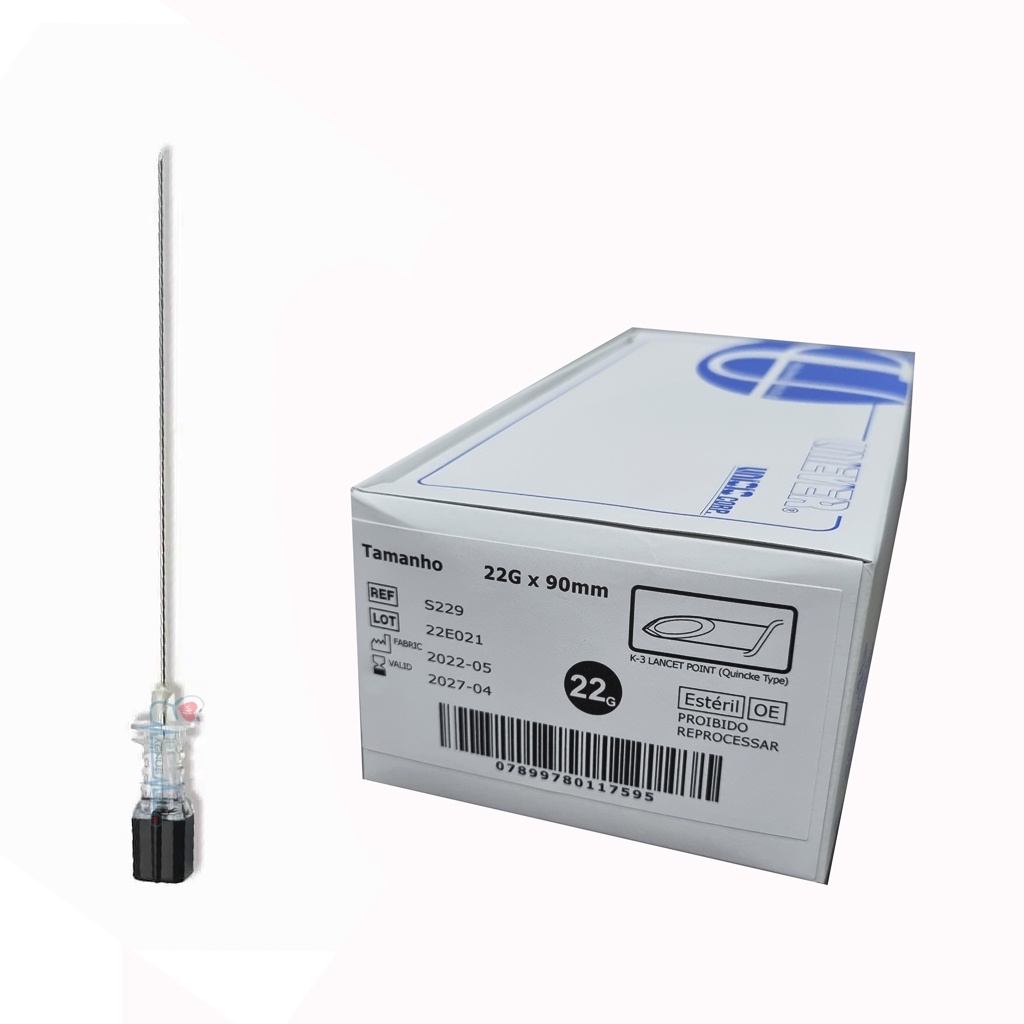 Agulha P/ Raqui Desc. 22g 3. 1/2 90x7 cx c/ 25 unidades - Unisis | Shopee Brasil