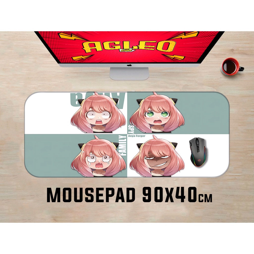Mouse Pad Gamer Spy x Family Anya Yor Annie Foid Extra Grande 90x40cm ...