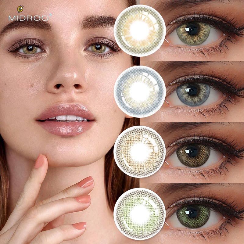 Midroo 1 Par Lente De Contato Anual Usa A Cor DNA Taylor | Shopee Brasil