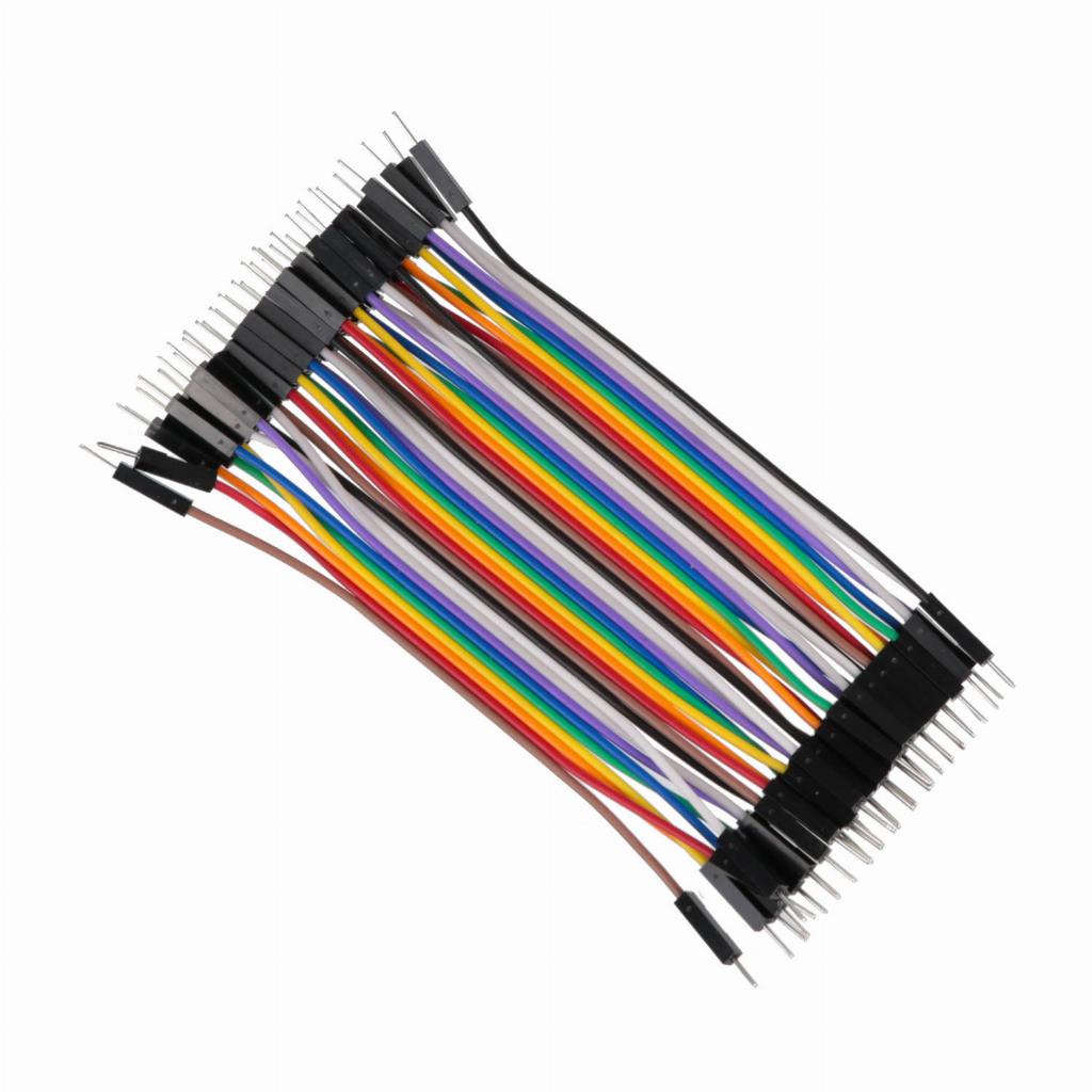 Kit 40 Jumpers Macho X Macho 10cm para Eletrônica Protoboard | Shopee ...