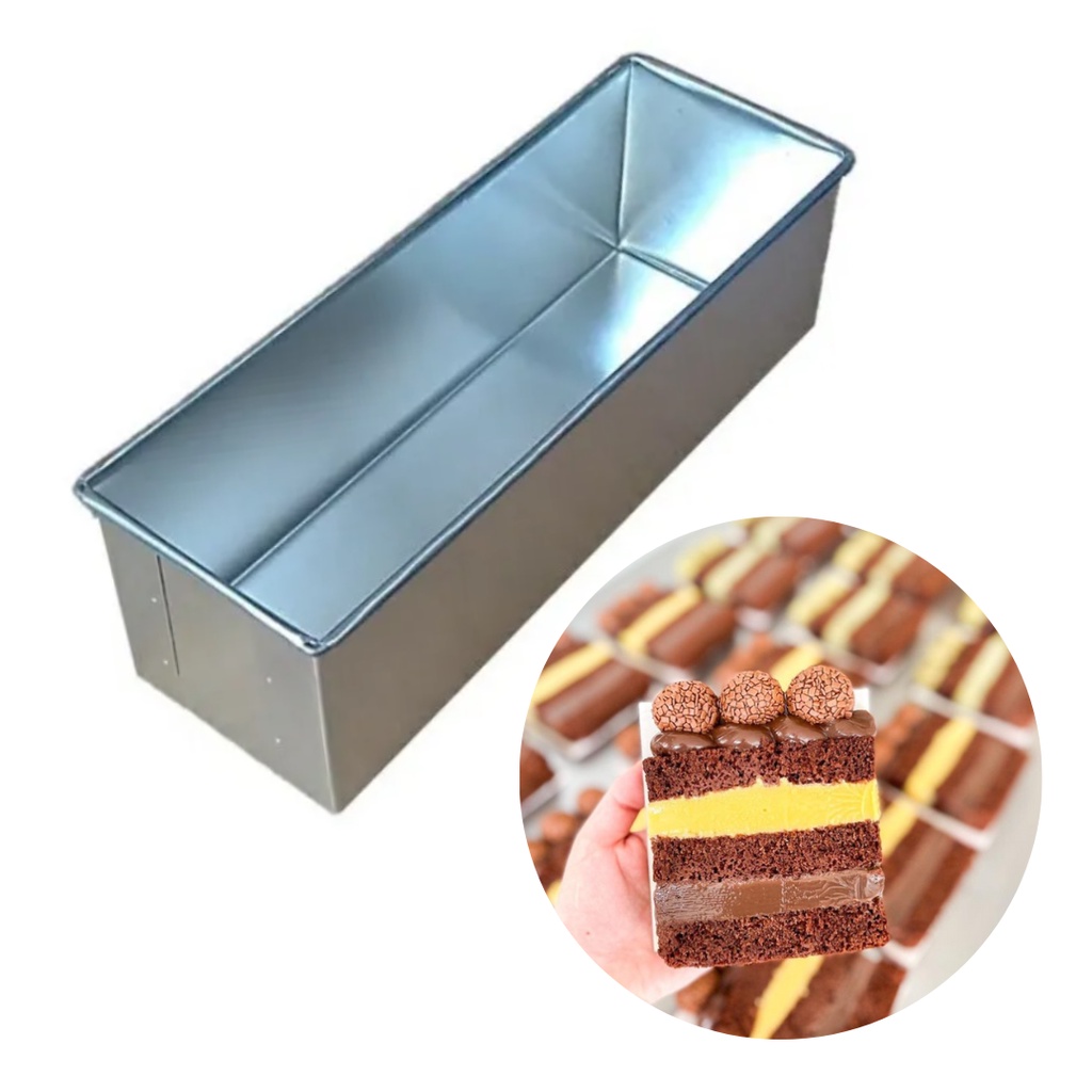 Forma De Bolo Fatia Perfeita Slice Cake Retangular 30x10x10cm | Shopee ...