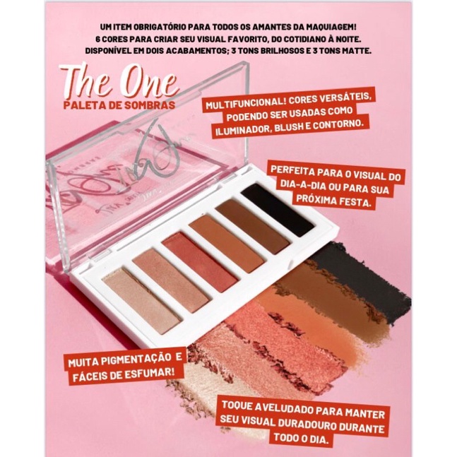 Paleta de Sombras The One Luv Beauty | Shopee Brasil