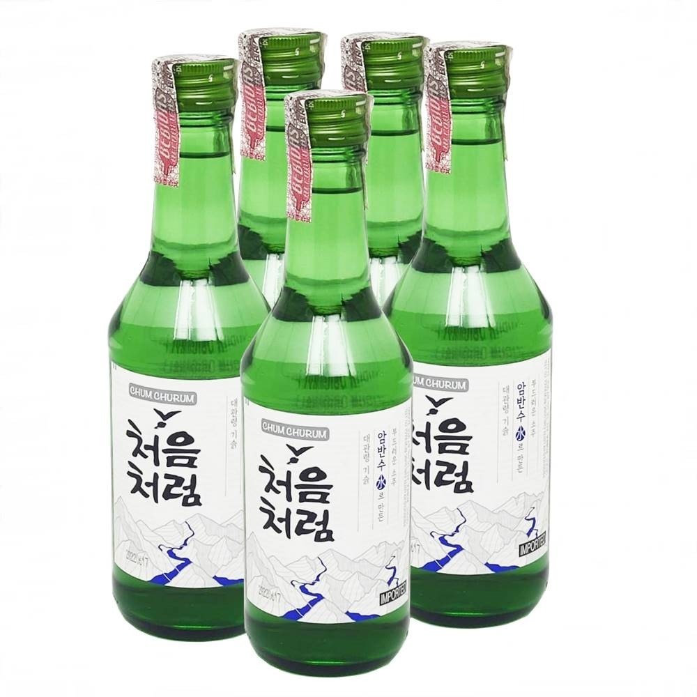 Bebida Soju Coreana Chum Churum 16,5% 360ml (kit Com 5) | Shopee Brasil