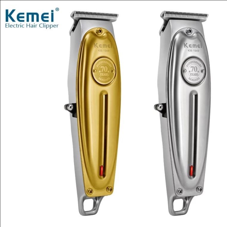 Kemei Aparador De Cabelo Full Metal Profissional 0mm Barba De Lítio Elétrico Máquina De Corte KM ...