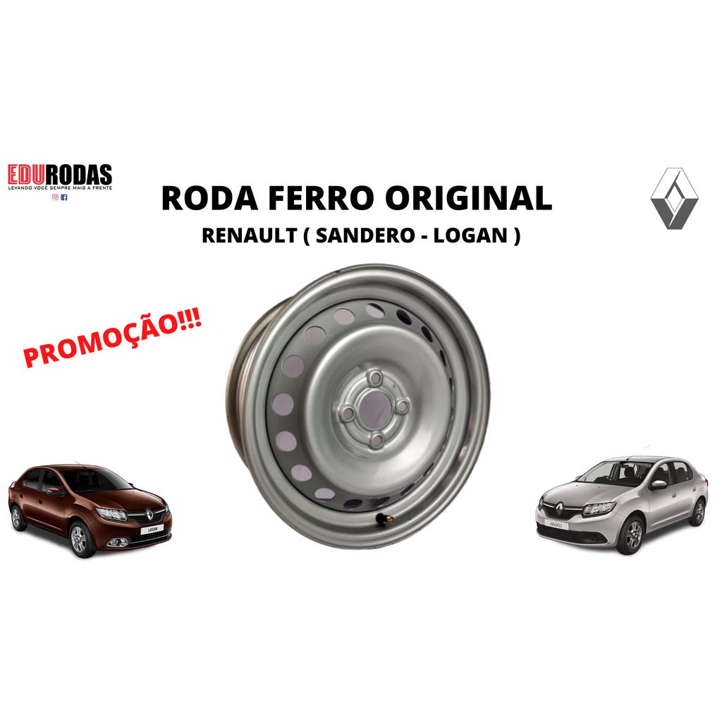 RODA STEP RENAULT SANDERO ORIGINAL ( R:15 F:4X100 ) | Shopee Brasil