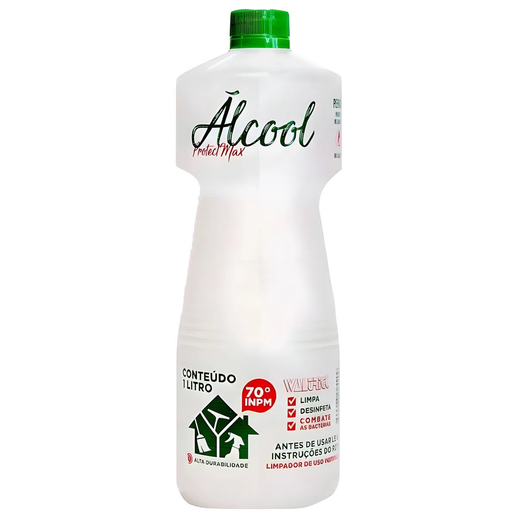 Álcool Líquido 70º INPM Frasco 1l | Shopee Brasil