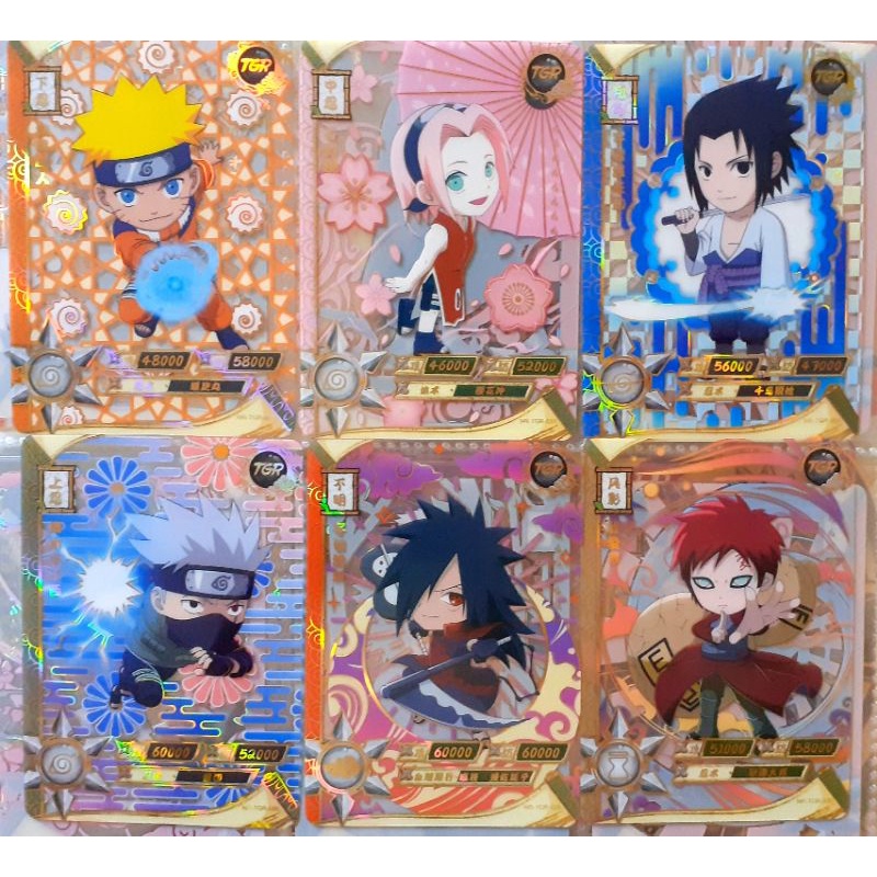 Naruto Shippuden Chibi Kawaii Cards TR e TGR Game Kayou TCG/CCG Sasuke Sakura Minato Kakashi ...