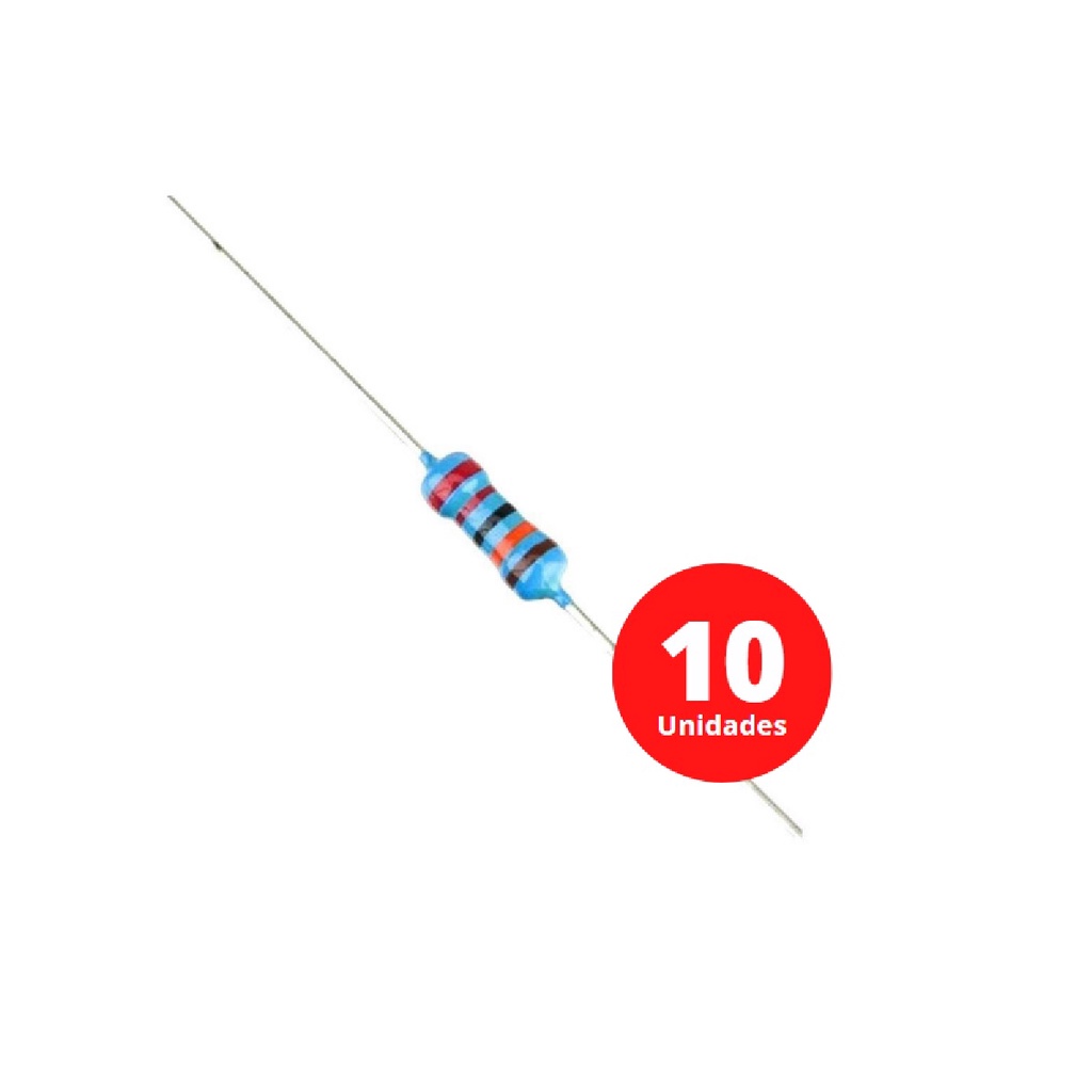 Resistor 220 Ohm 10 Unidades 1/4w 1% Arduino Esp8266 | Shopee Brasil