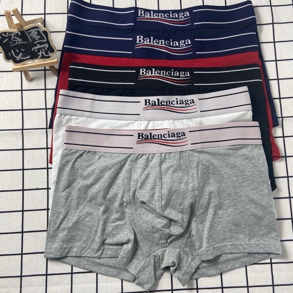 Roupa íntima masculina Balenciaga Boxer Puro Algodão High-End Boxer ...