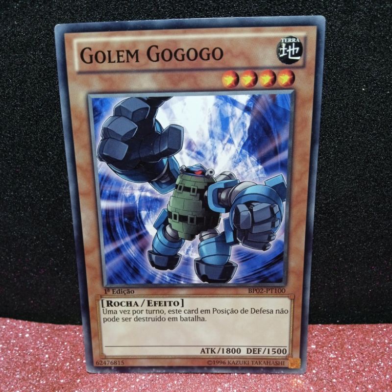 Card Carta Yu-Gi-Oh! Golem GoGoGo BP02-PT100 original | Shopee Brasil