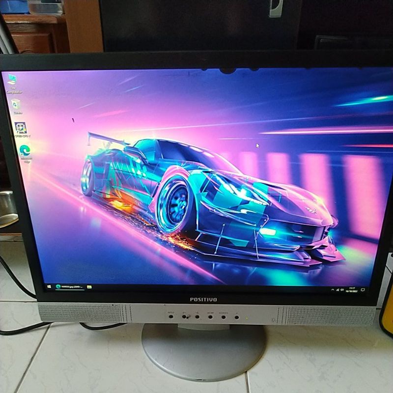 (⚠️LEIA O ANÚNCIO⚠️) Monitor 22" LCD p/ Computador Positivo (AOC) 212Va-P VGA p/ PC CPU Intel ...