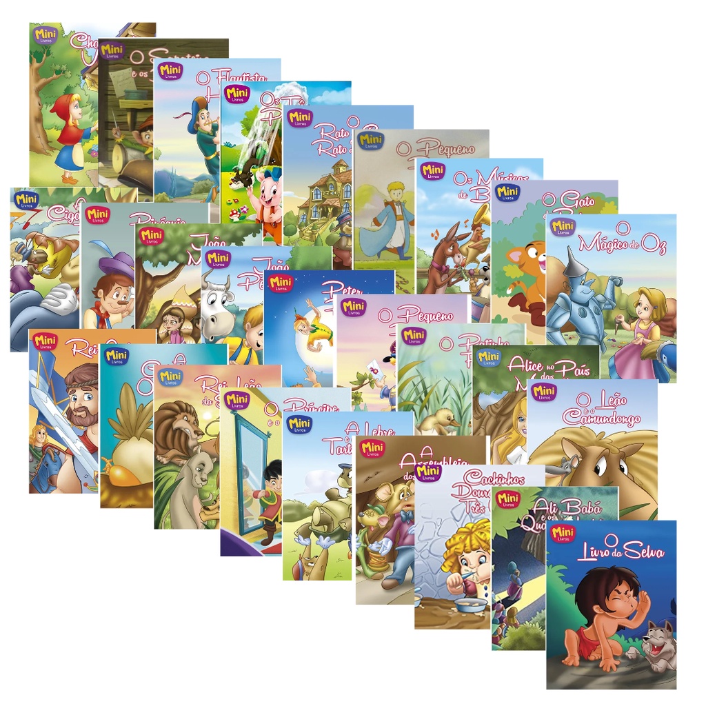 Kit 35 Mini Livros | Clássicos de Ouro - Ideal para a Criançada ... Kit 35 Mini Livros | Clássicos de Ouro - Ideal para a Criançada ...