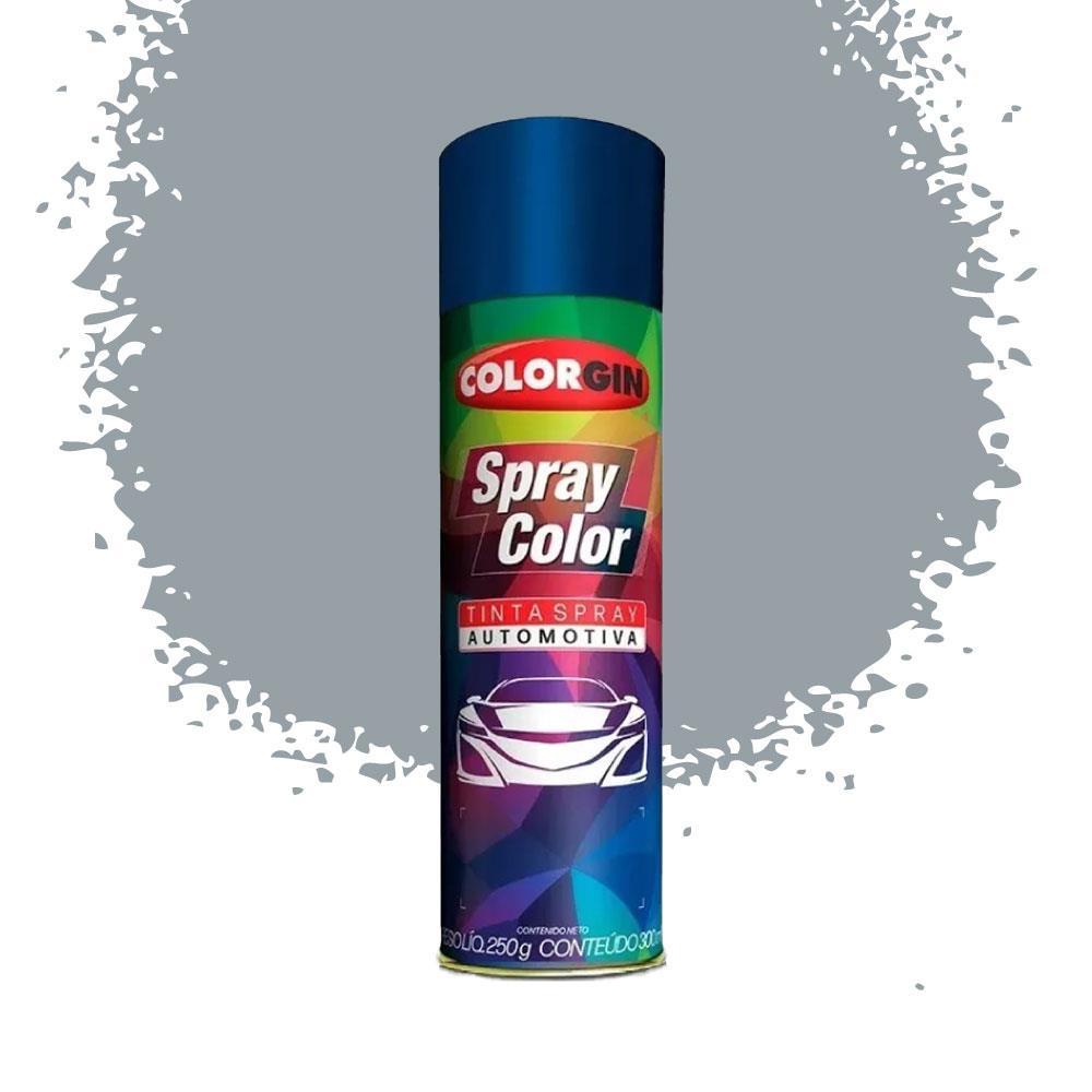Tinta Spray automotiva Cinza Placa 80470 300ml Colorgin | Shopee Brasil