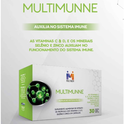 Multivitamínico Multimunne 30 caps Multibem | Shopee Brasil