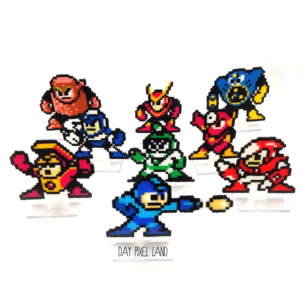 Coleção Mega Man 2 em Pixel Arte com os chefões | Shopee Brasil