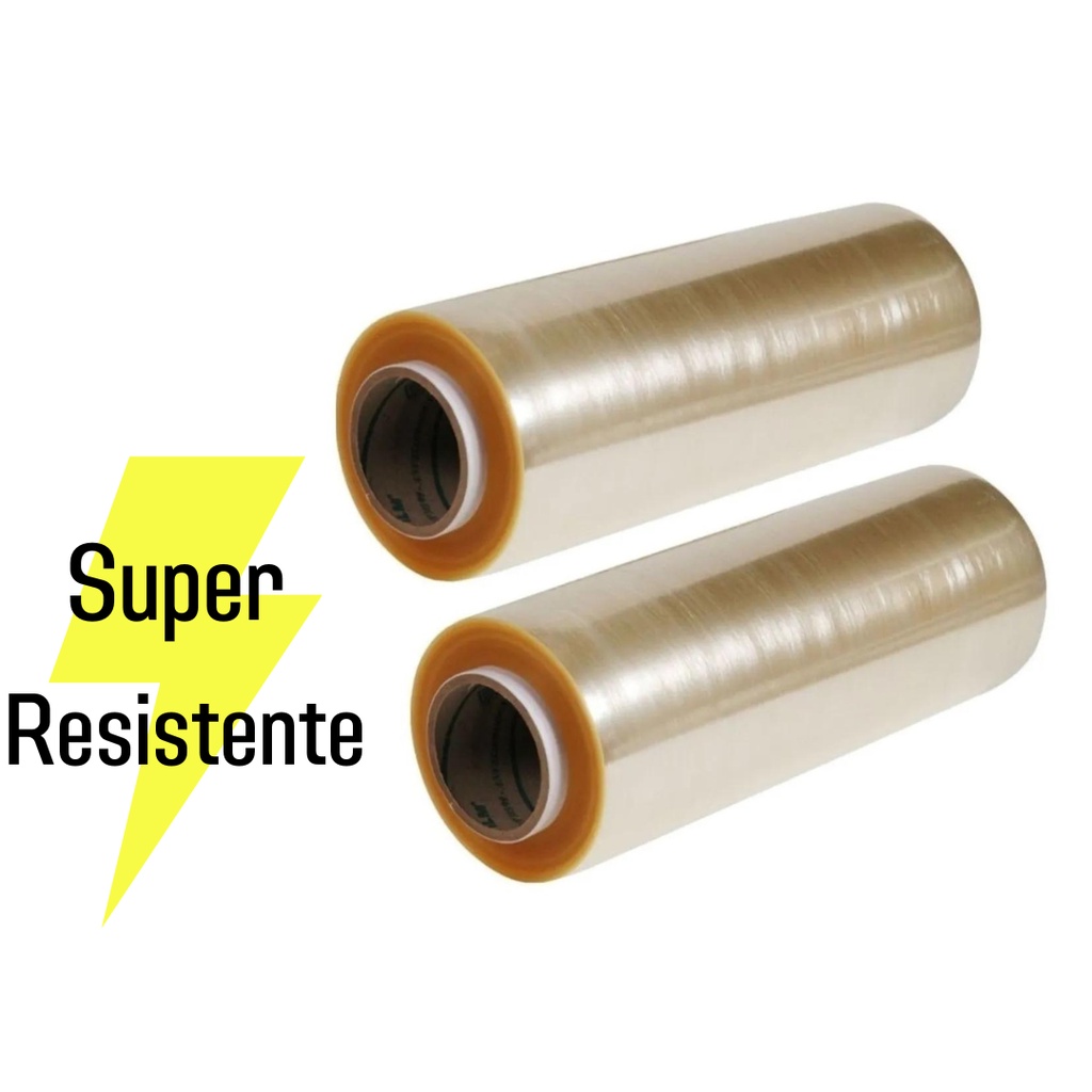 KIT 2 Rolo Bobina Plastico Filme Pvc Esticavel Resistente 28cm X 300m ...