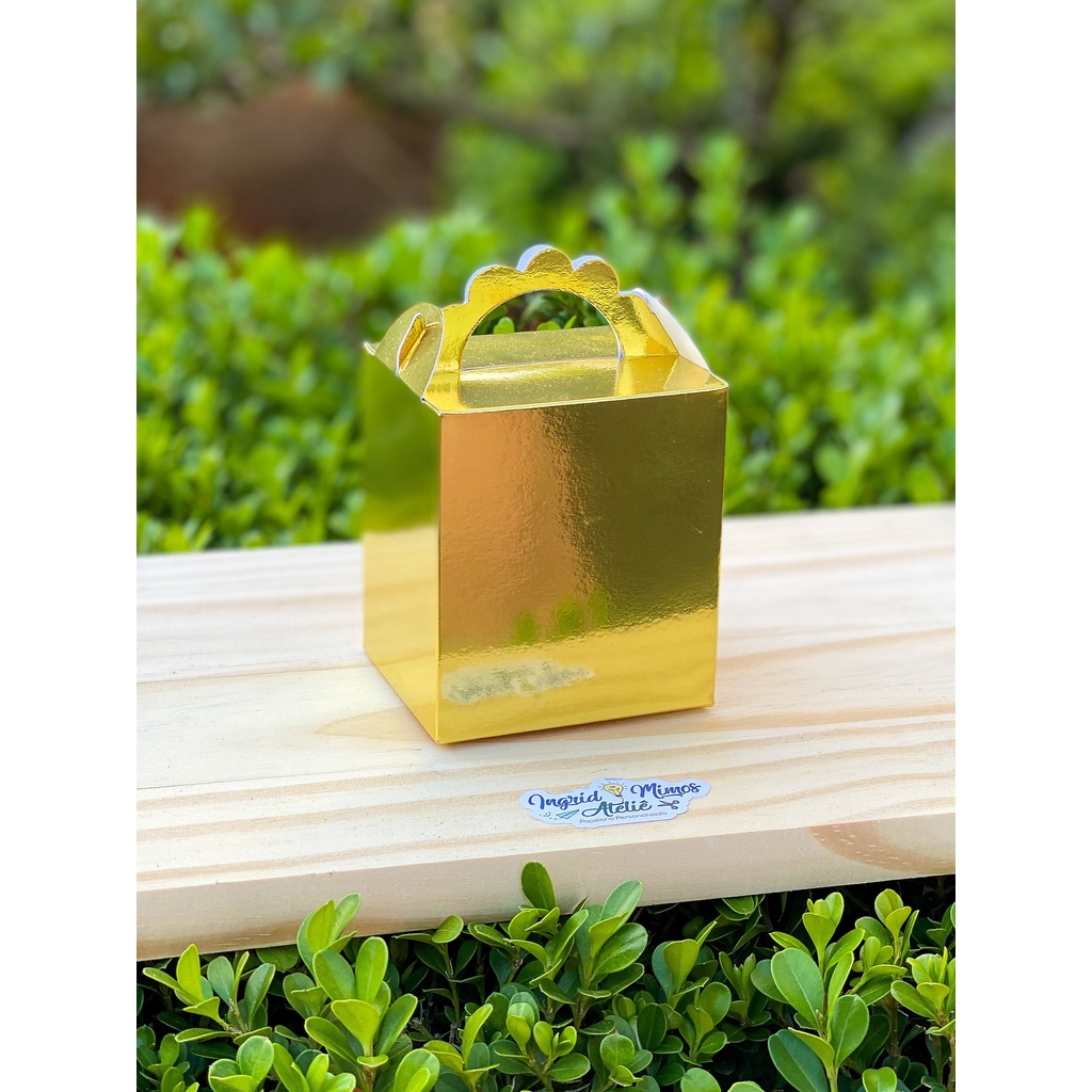 Caixinha Dourada ou prata | Shopee Brasil
