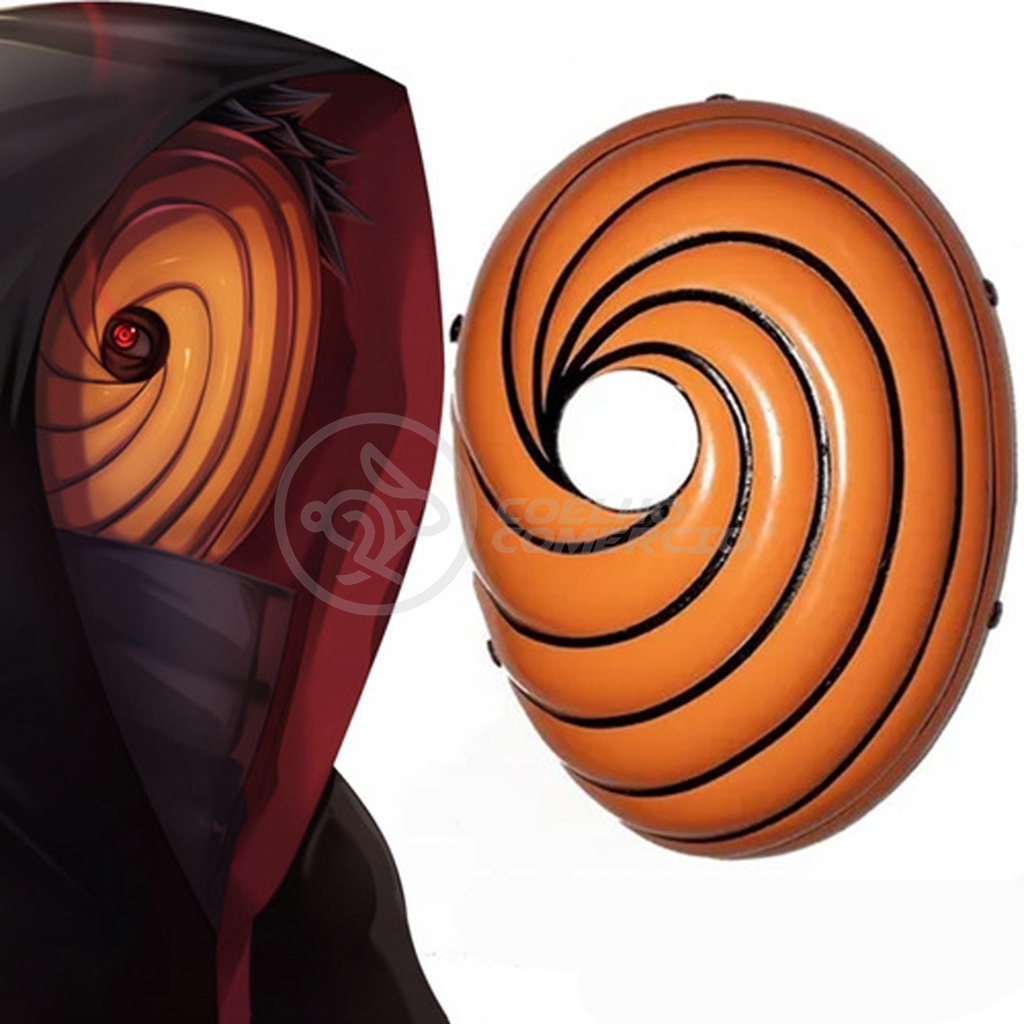 Máscara Fantasia Ninja Anime Naruto Boruto Tobi Obito Uchiha Akatsuki ...