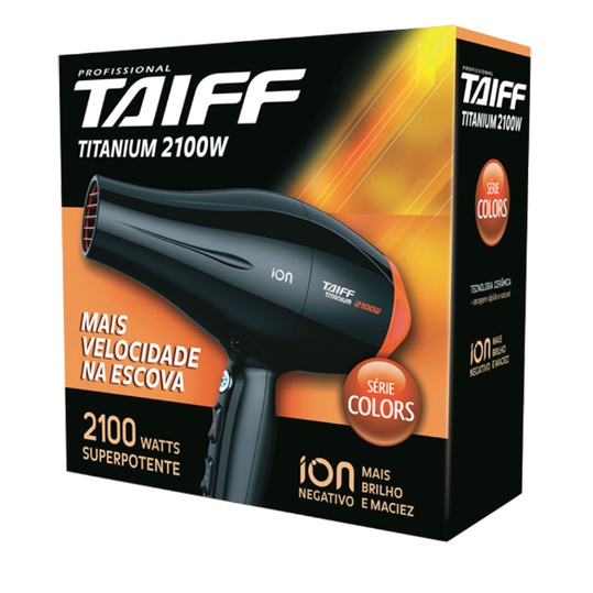 Secador Taiff Titanium Colors 2100W 127V | Shopee Brasil