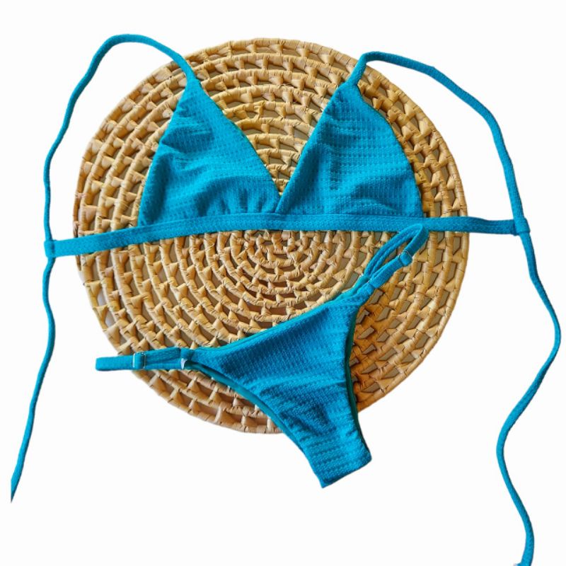Biquíni Top Fixo Triangulo Calcinha Marquinha Fita Shopee Brasil