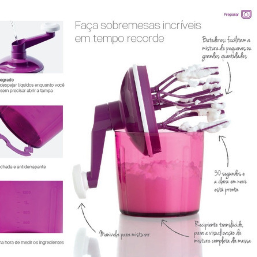 Tupperware Speedy Chef Processador Em Policarbonato 1,2 litro Roxo ...