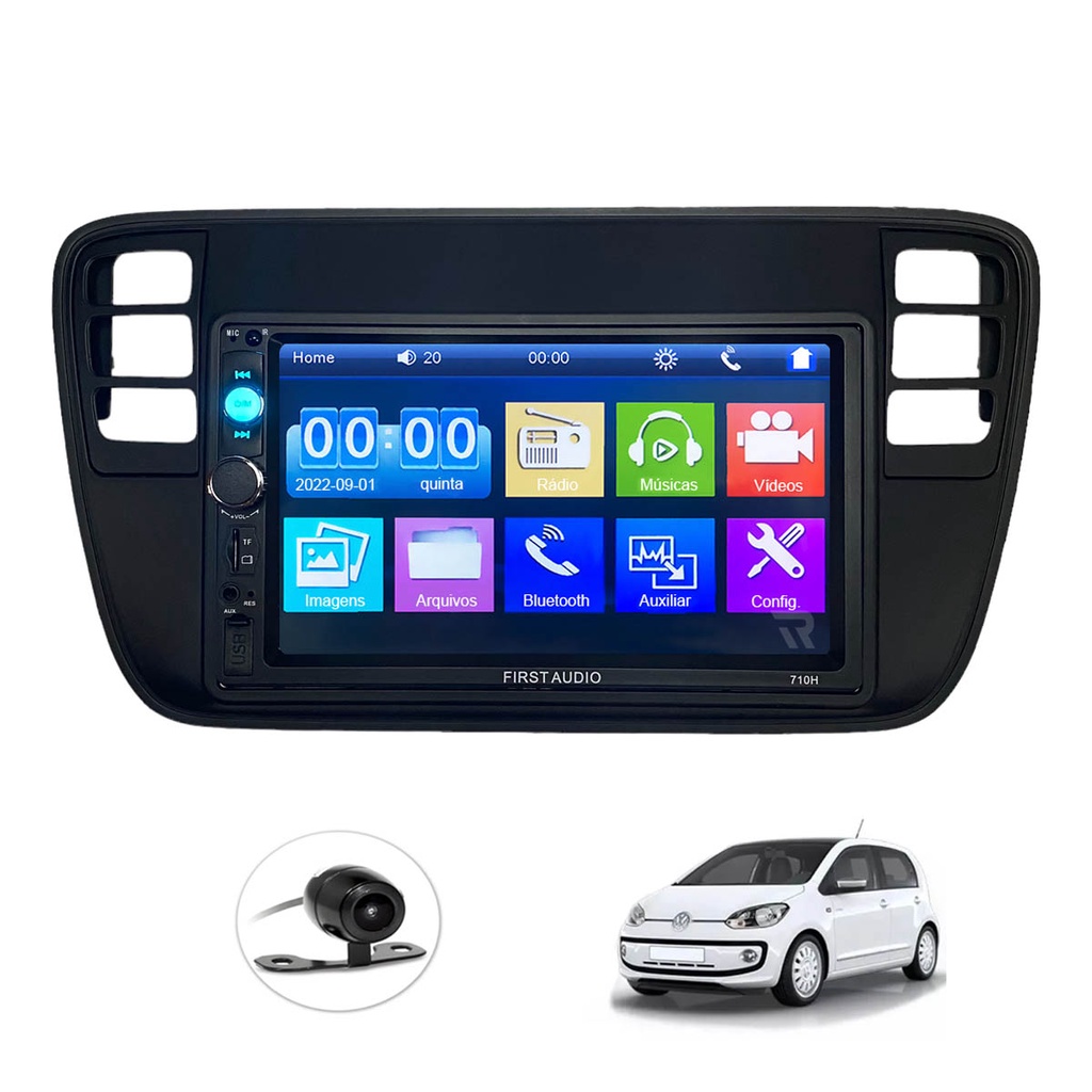 Kit Central Multimidia DVD 2 Din Mp5 VW UP 2014 a 2016 | Shopee Brasil