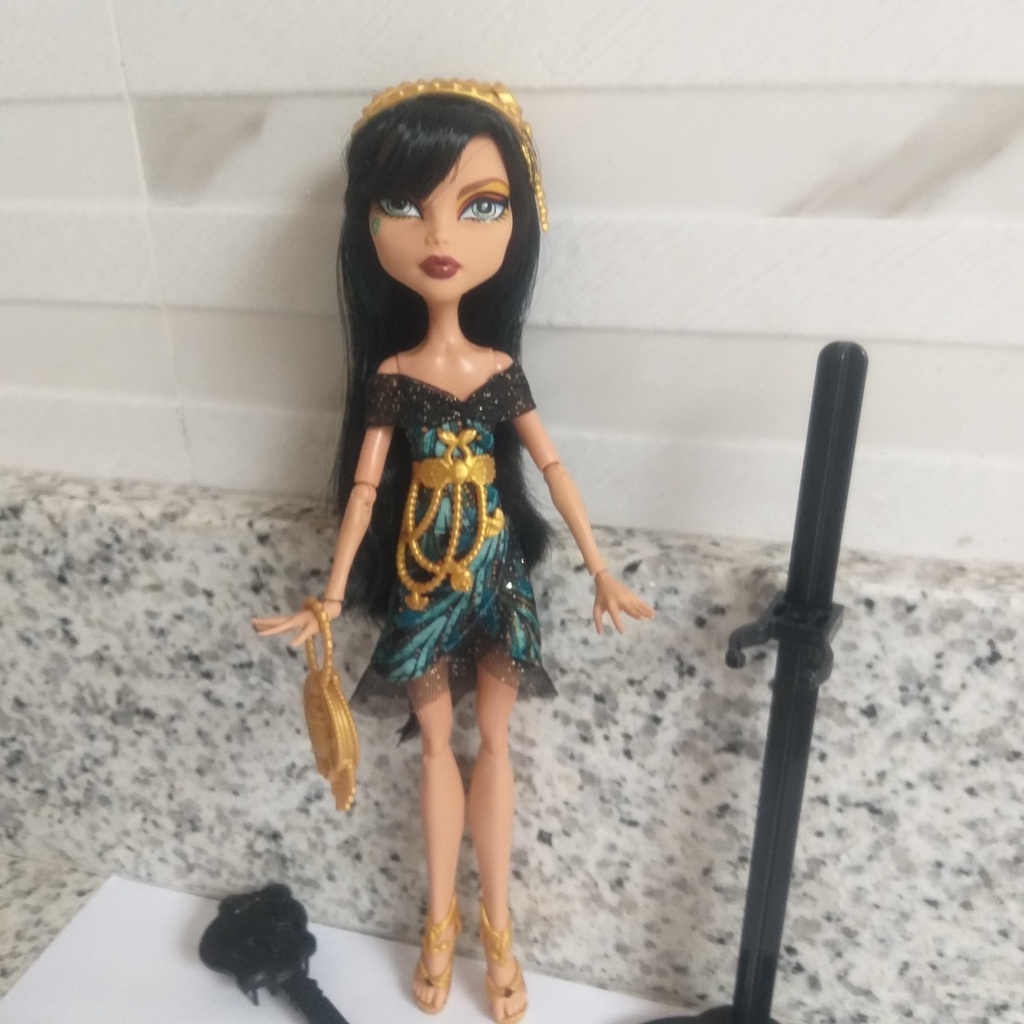 Boneca Monster High Cleo Camera Action Shopee Brasil
