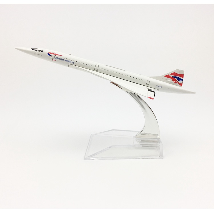 Yalinda British Airways Concorde 16CM Modelo De kits De Avião Modelos ...