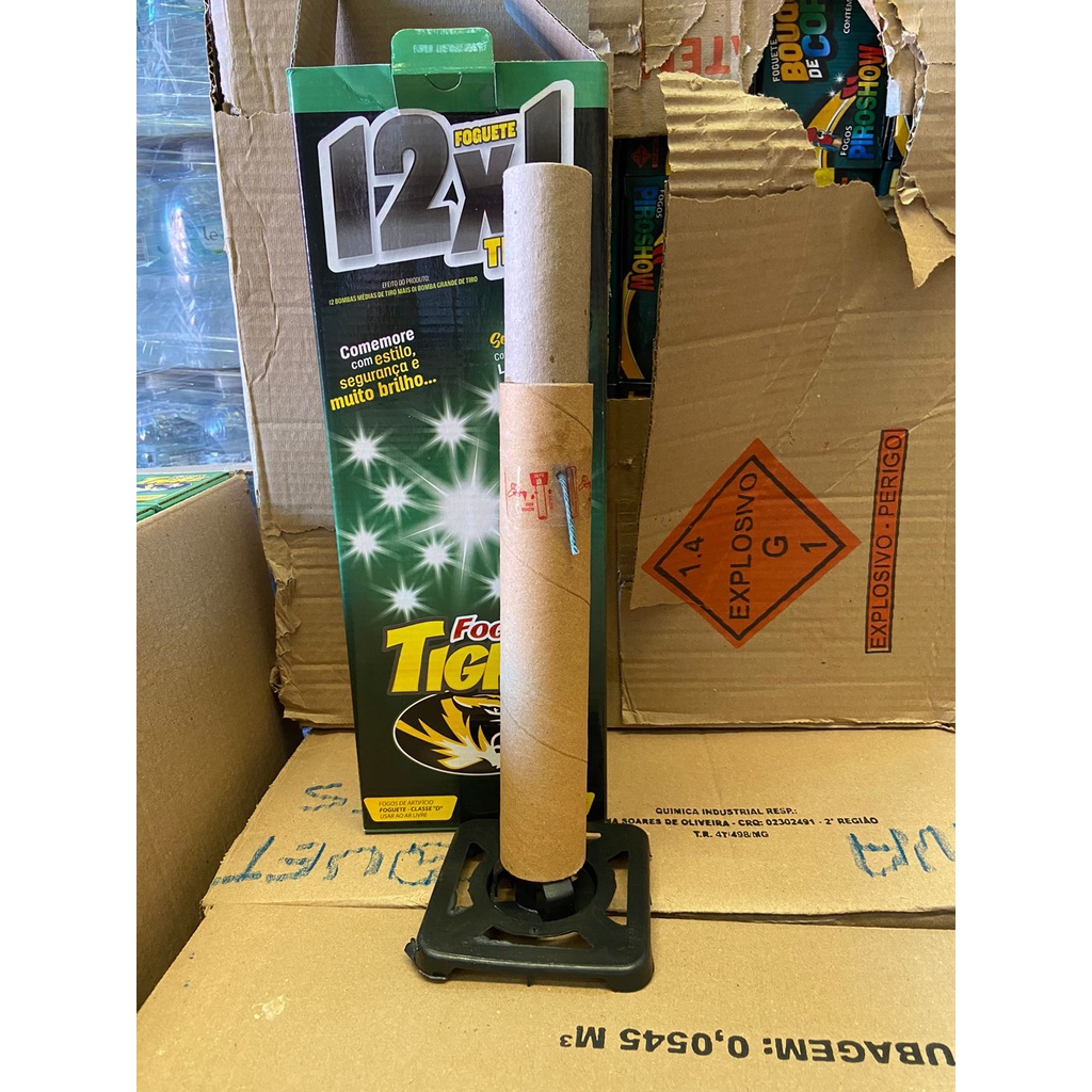 foguete 12x1 6 rojao (vem com base) | Shopee Brasil