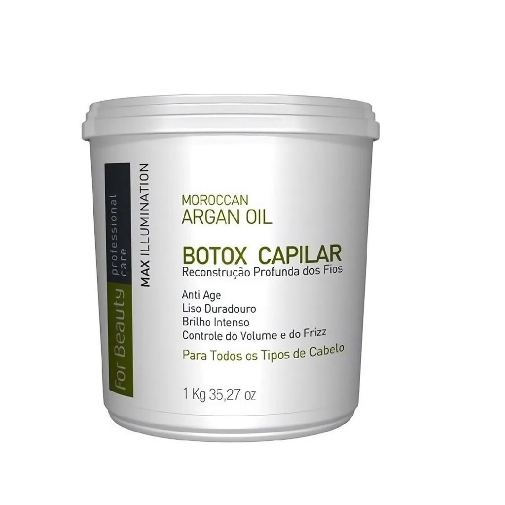 Btx Moroccan Capilar Argan Max Illumination For Beauty 1kg | Shopee Brasil