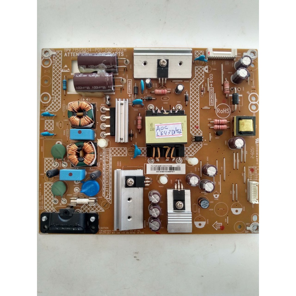 placa da fonte tv aoc le43d1452 (usado) | Shopee Brasil
