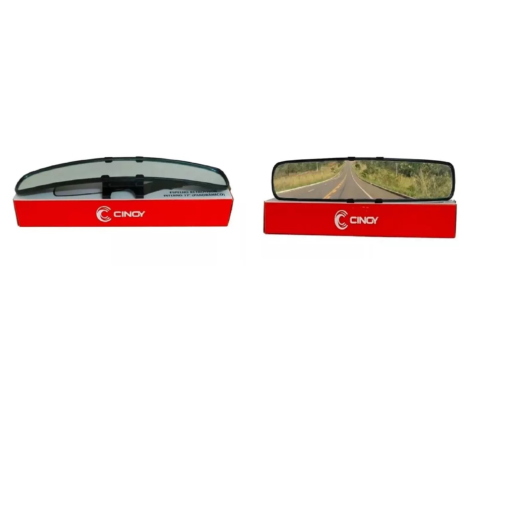 Espelho Retrovisor Interno Universal Panoramico Automotivo 43cm | Shopee Brasil