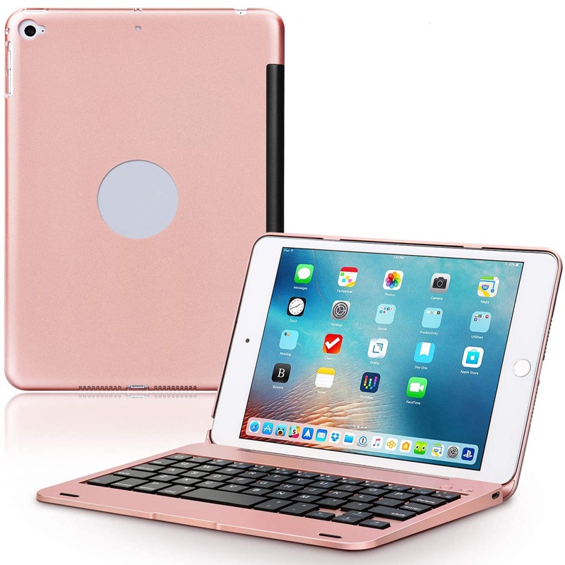 Capa De Teclado Para iPad mini 1 2 3 4 5 Capa Bluetooth Sem Fio Com ...